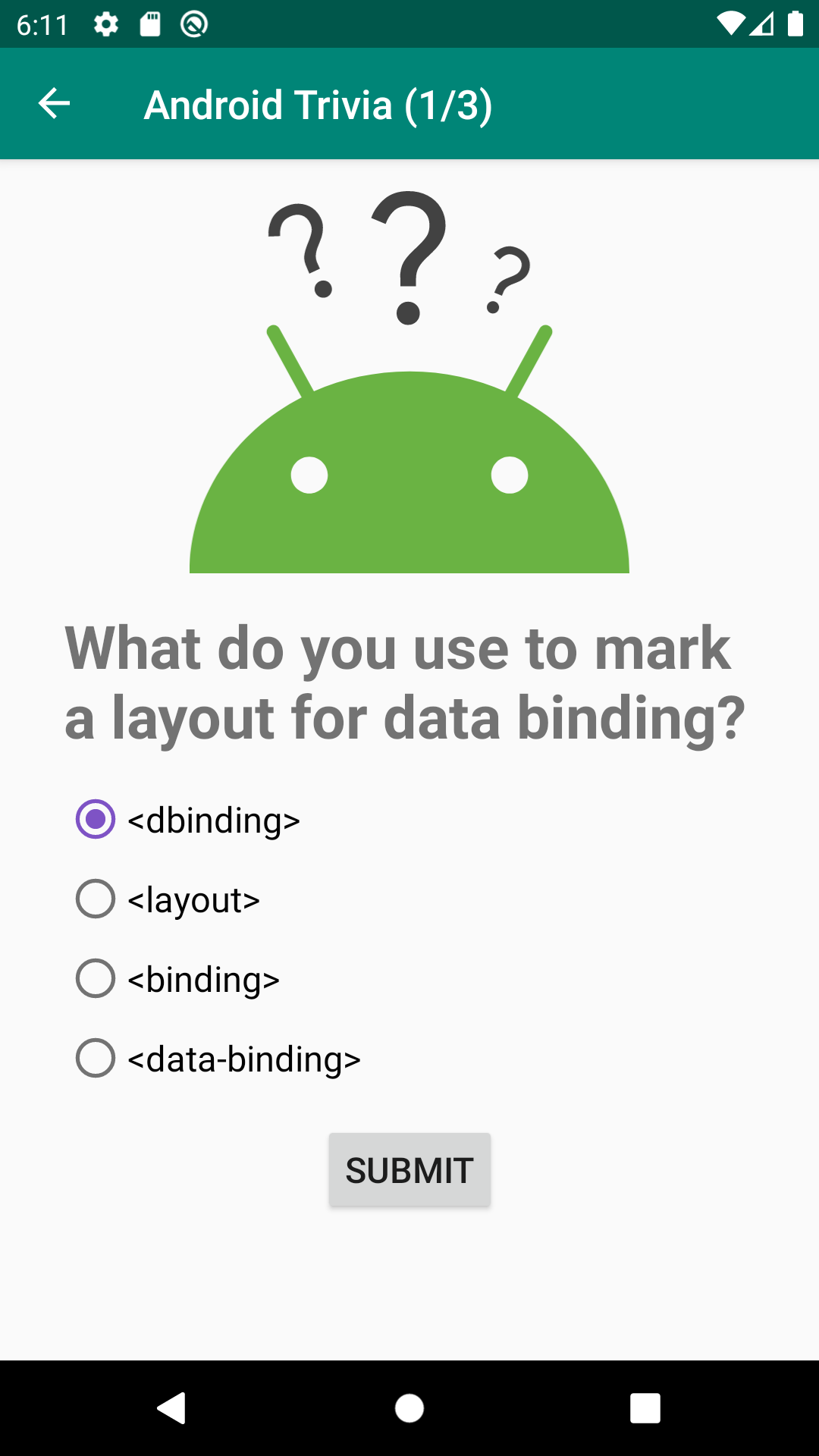Github Kevinadhigunakotlin Androidtrivia A Game In Which The User Answers Three Trivia